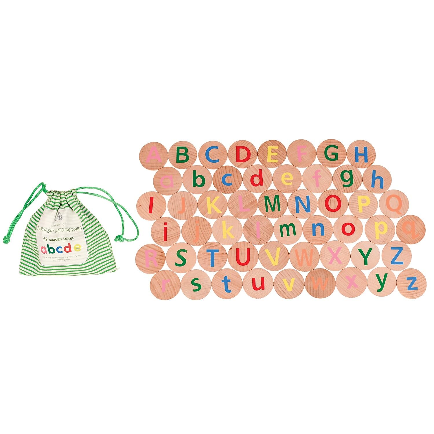 The Freckled FROG-FF2999 Matching Pairs - Alphabet - Set of 52 - Ages