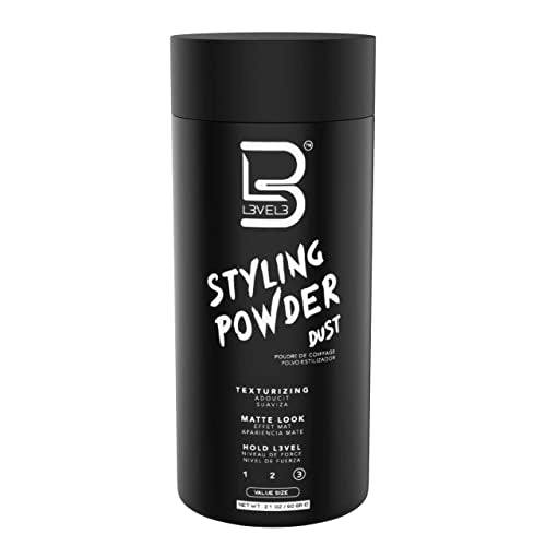 L3 Level 3 Styling Powder - Natural Look Mens Powder - Easy to Apply w