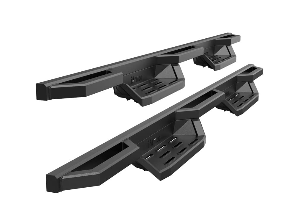 APS Stainless Steel 6.5in Nerf Bars Pocket Steps Square Tube Rocker Gu