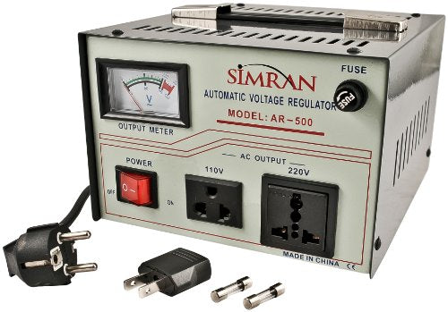 Simran 500 Watt 110v to 220v Step Up Down Voltage Converter Transforme