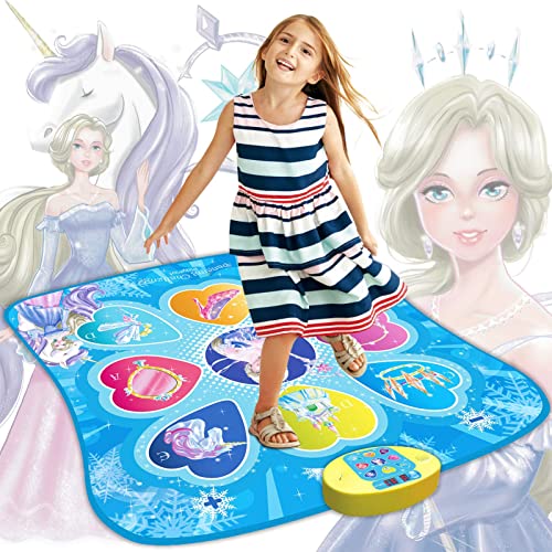 SUNLIN Dance Mat, Gifts Toys for Girls 3 4 5 6 7 8 Years Old, Frozen T