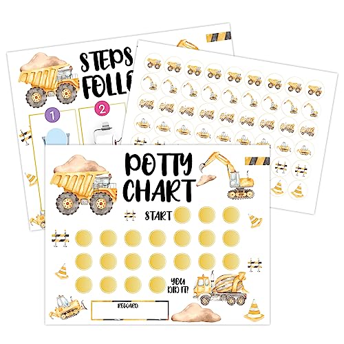 Construction Truck Potty Training Chart, Construction Potty Training S