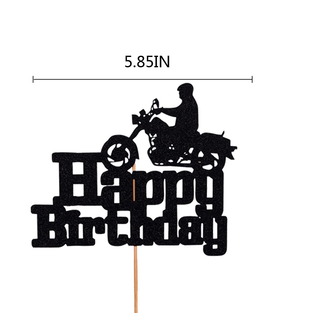Cake Topper Scooter Cupcake Toppers Harley Happy Birthday Cake Topper