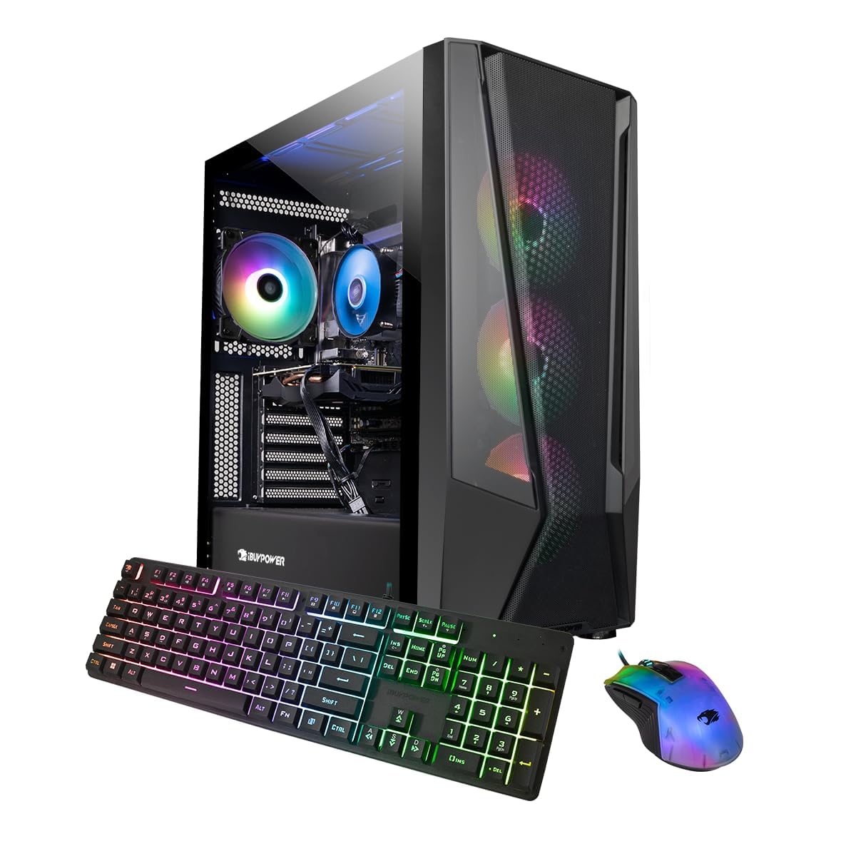 iBUYPOWER Trace Mesh Gaming PC Computer Desktop TMI7N46T01, Intel Core