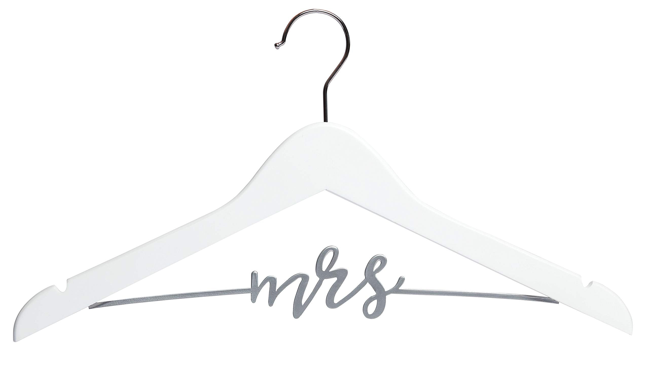 Pearhead Mrs. Wedding Dress Hanger for Bride to Be - Elegant Bridal Ha