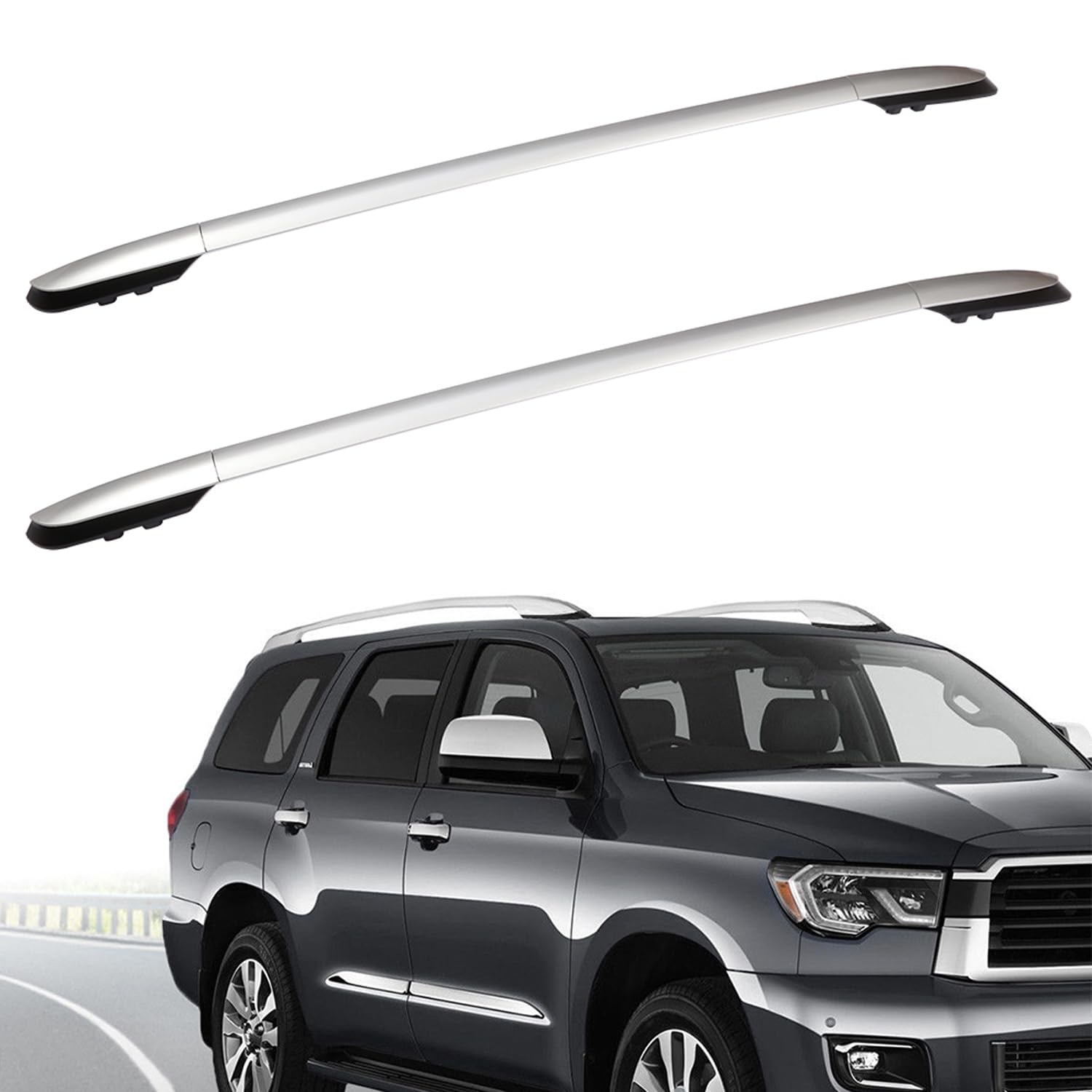 OCPTY Roof Rack Roof Side Rails Cargo Carrier Top Side Rails Fit for 2