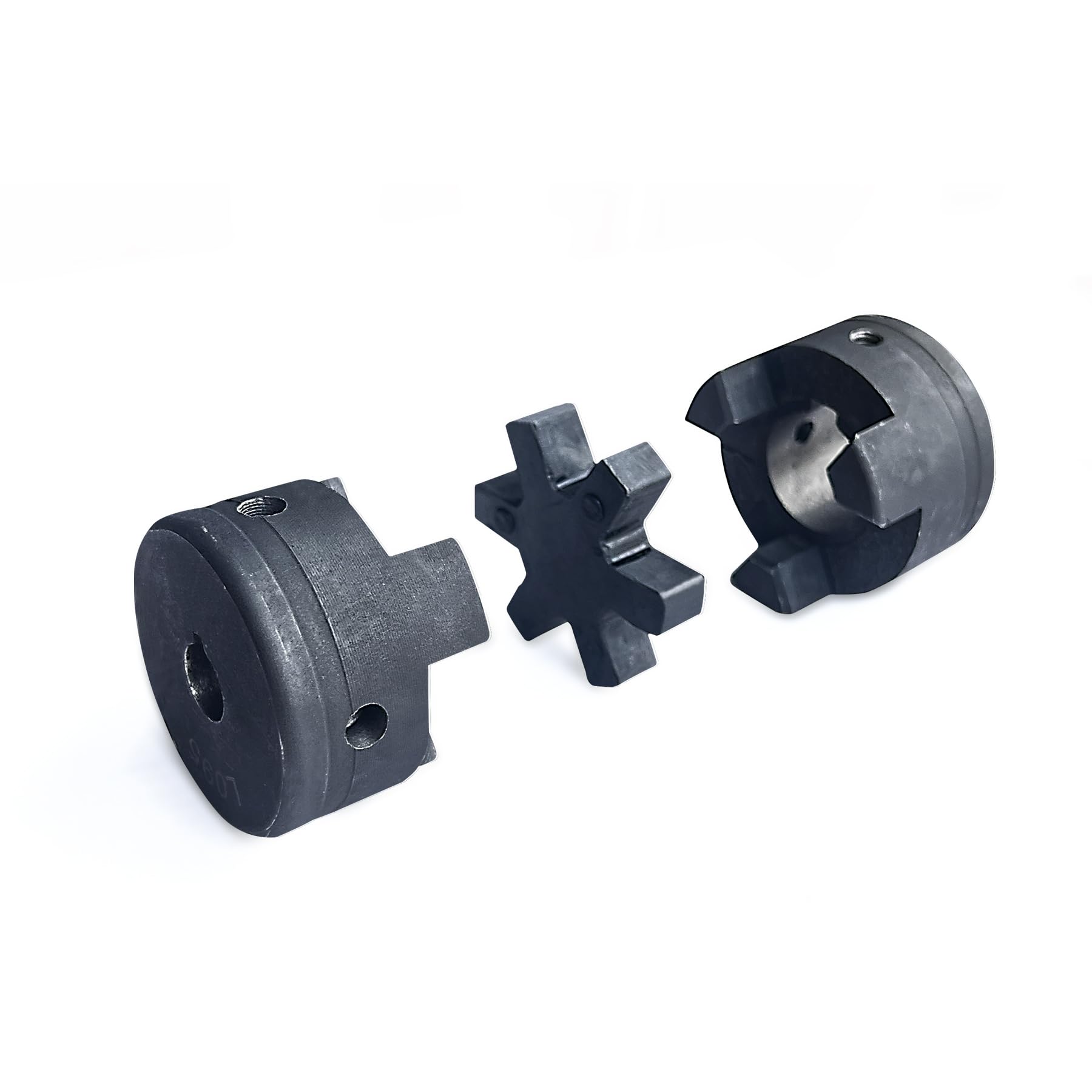 1/2" to 1" Log Wood Splitter L095 3-Piece L-Jaw Coupling Set & Buna-N