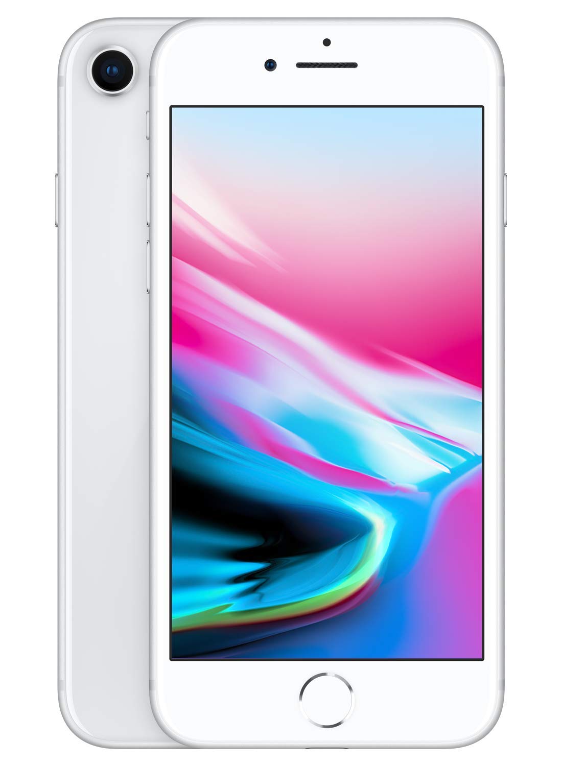 Apple iPhone 8 (256GB, Silver) [Locked] + Carrier Subscription