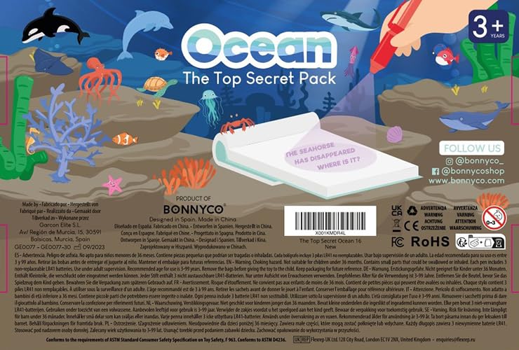 BONNYCO Invisible Ink Pen, Notebook Pack 16 Superhero Party Favors | S