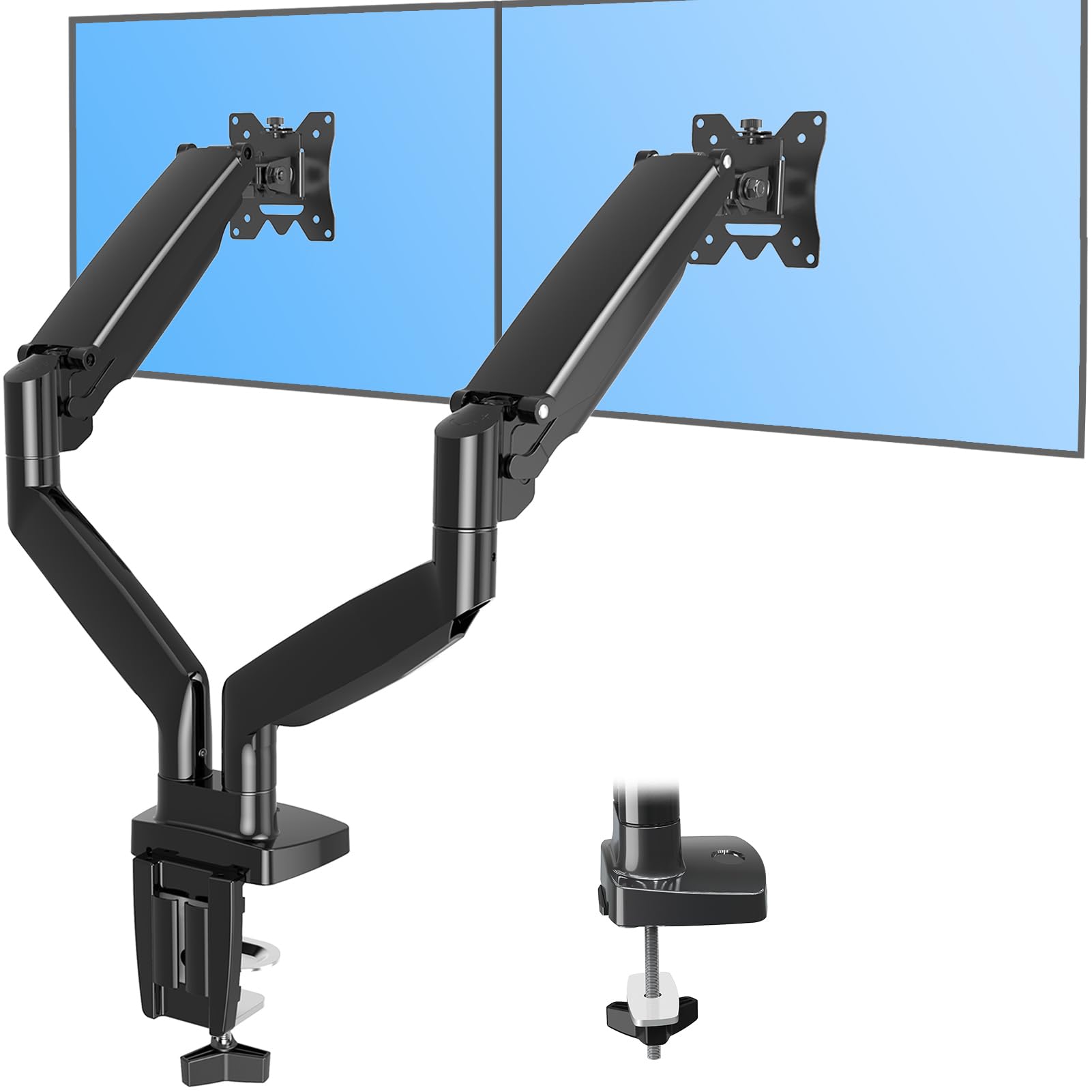 MOUNTUP Dual Monitor Mount for 2 Max 35 inch Ultrawide Screens, Hold 6