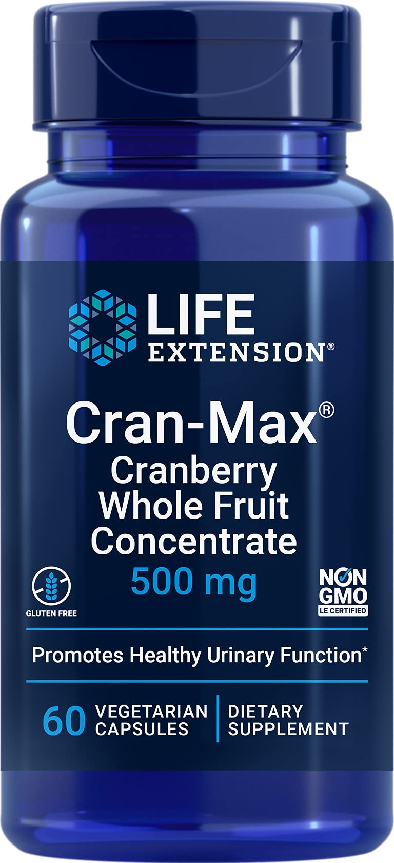 Life Extension Cran-Max®, 500 mg, cranberry whole fruit concentrate, p