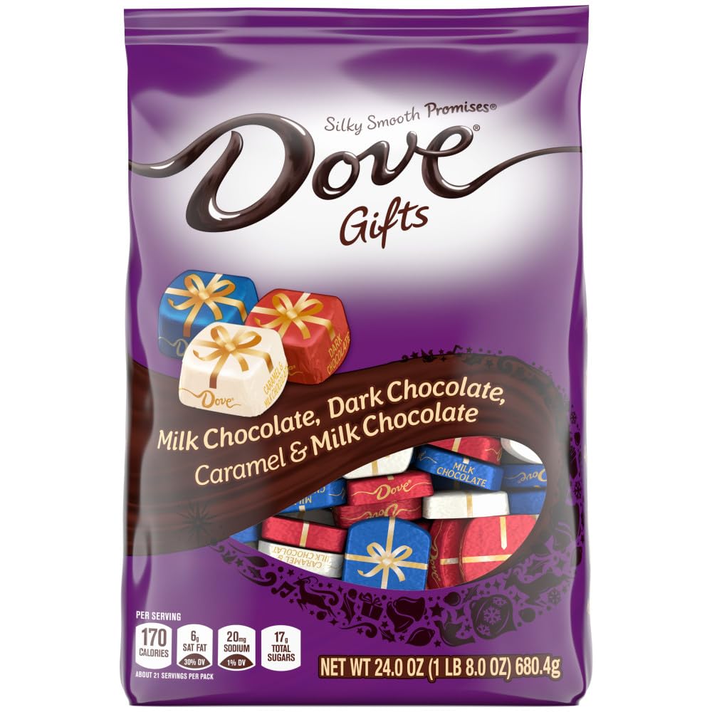 DOVE PROMISES Milk Chocolate, Dark Chocolate & Caramel & Milk Chocolat