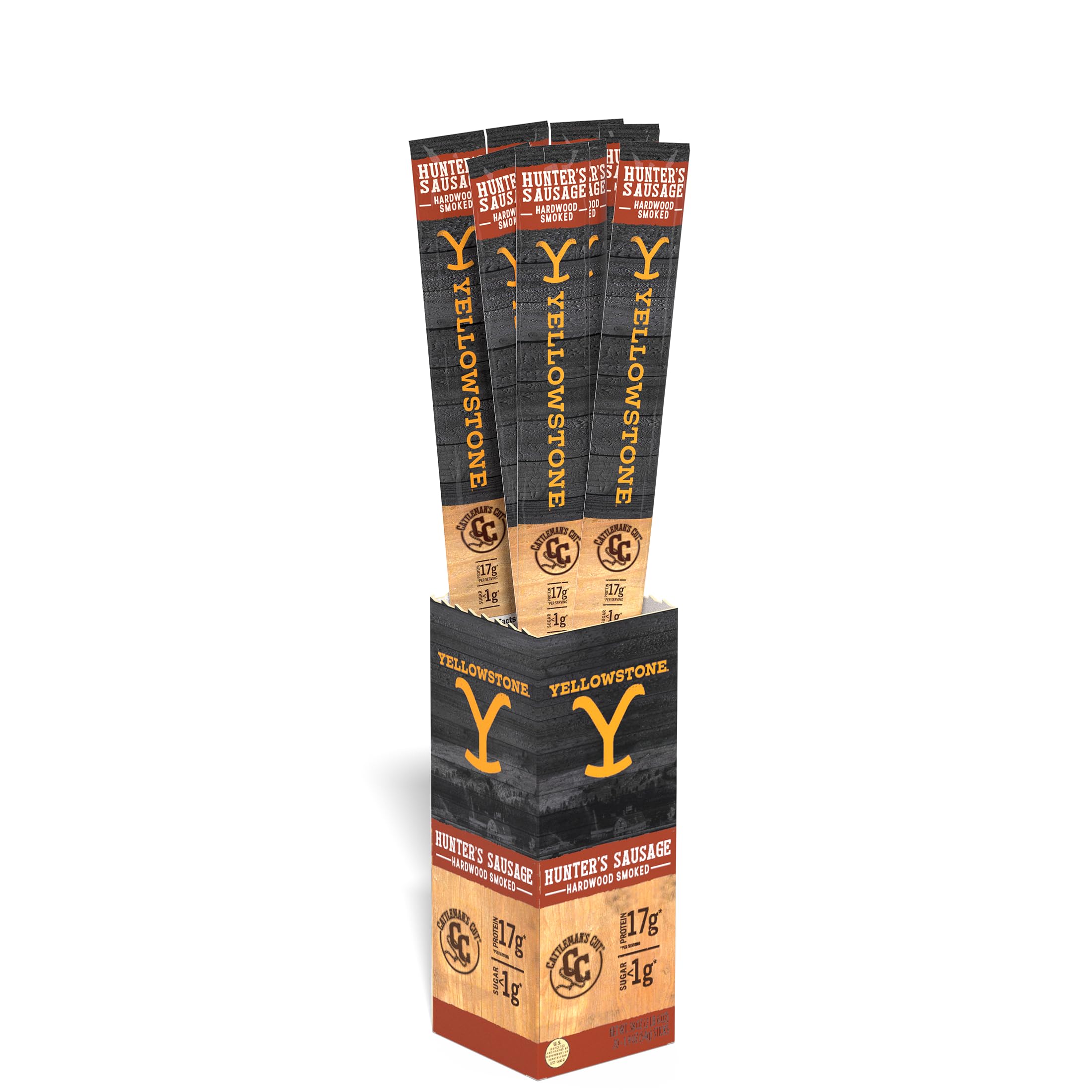 Yellowstone by Cattleman's Cut Hunter's Sausage Sticks, 1.9 Ounce (Pac