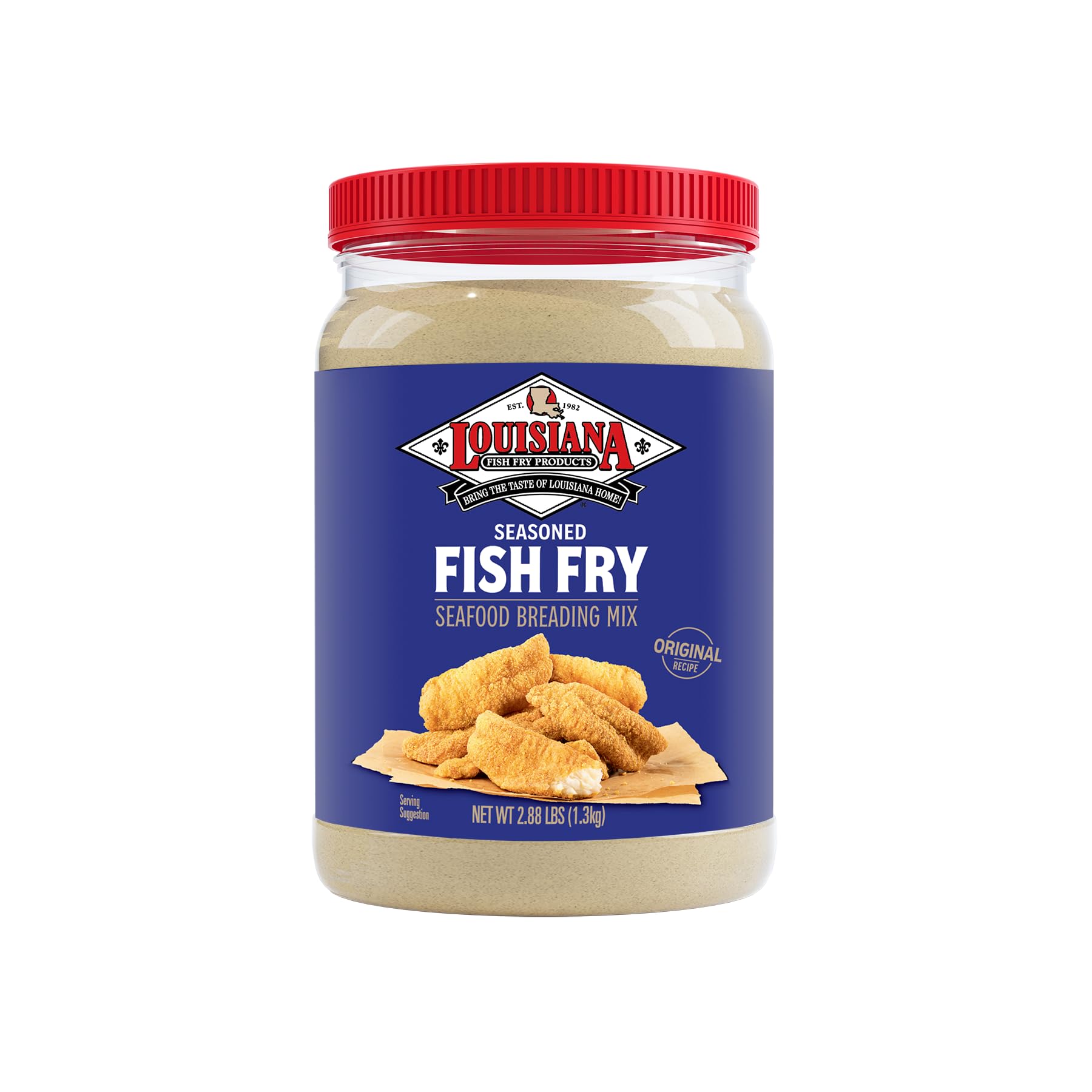 Louisiana Fish Fry Seasoned Fish Fry Seafood Breading Mix 2.88 Pound