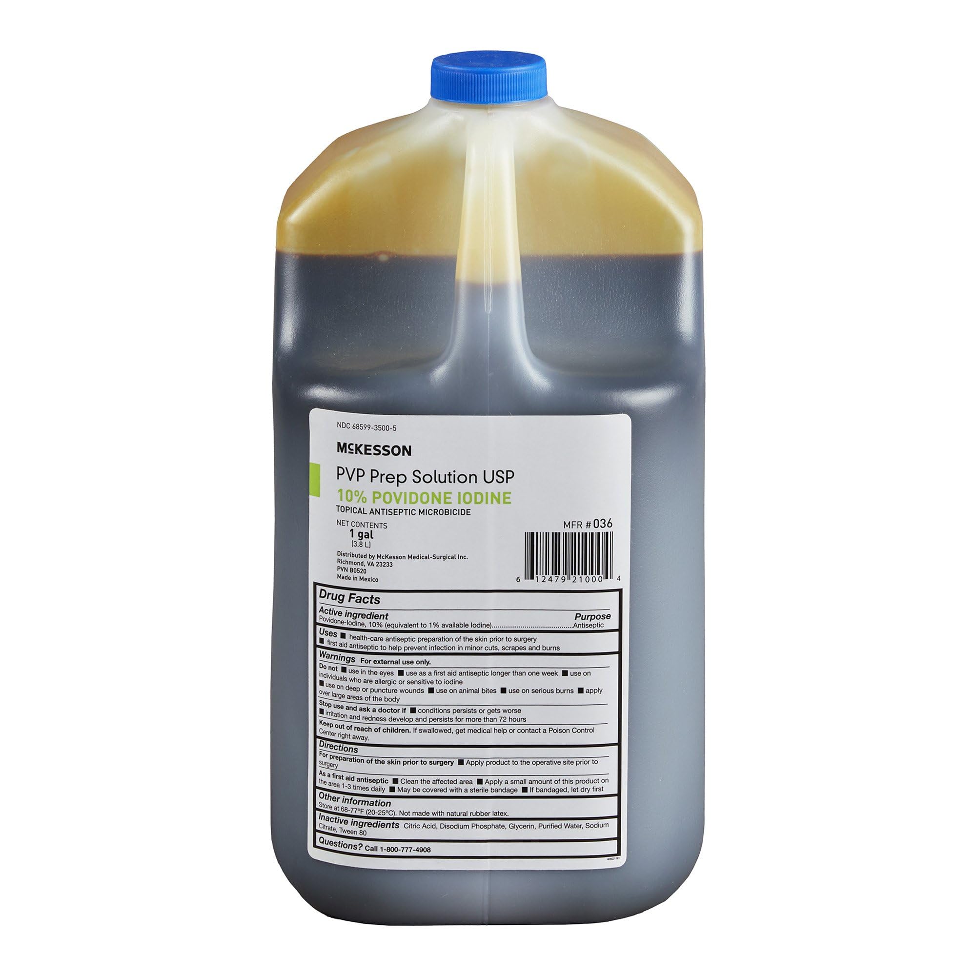 McKesson PVP Prep Solution USP, 10% Povidone-Iodine, 1 gal, 1 Count