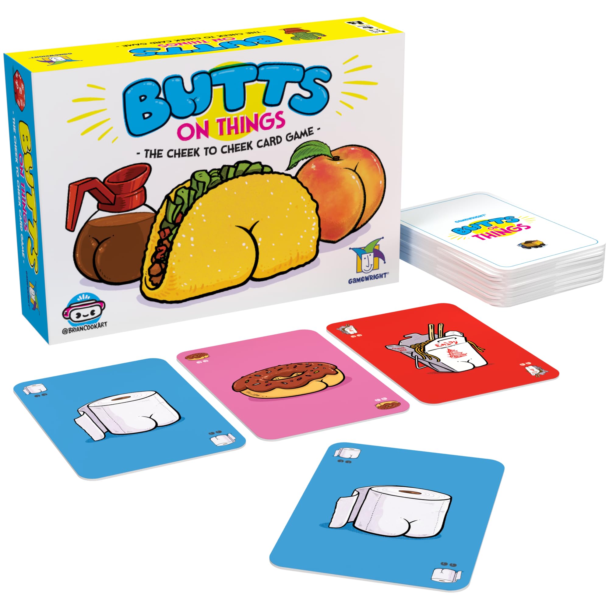 Gamewright - Butts On Things - The Cheek to Cheek Card Game - for Kids