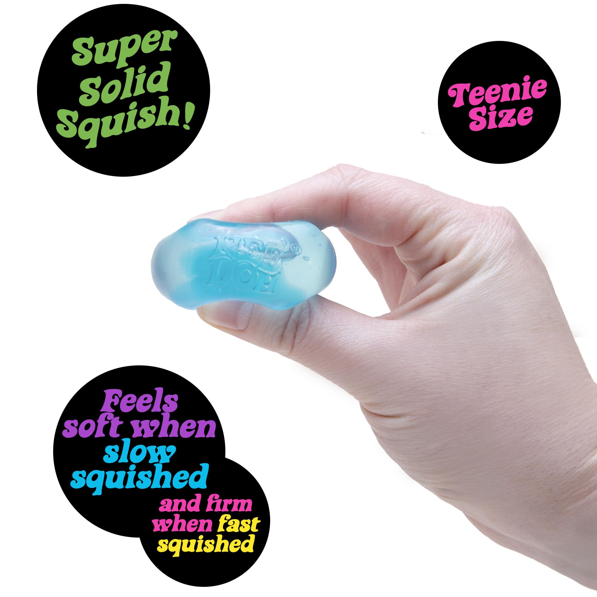 Schylling NeeDoh Nice Ice Baby - Sensory Squeeze Toy - Super Solid Squ
