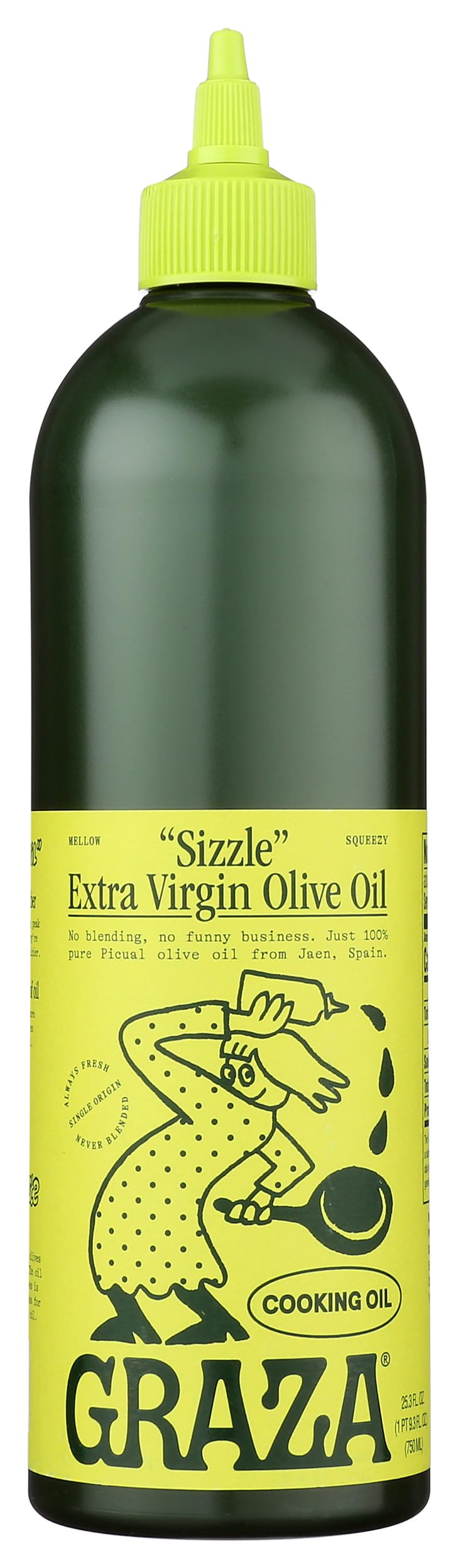 Graza "Sizzle" Extra Virgin Olive Oil. Peak Harvest Cooking Oil. Singl