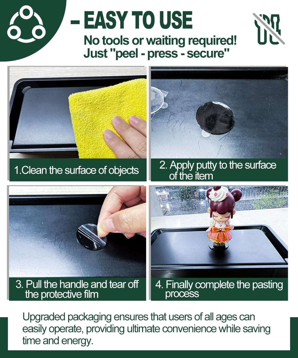 PHIXBEAR Extra Large 1.18" Museum Sticky Putty Heavy Duty Removable No