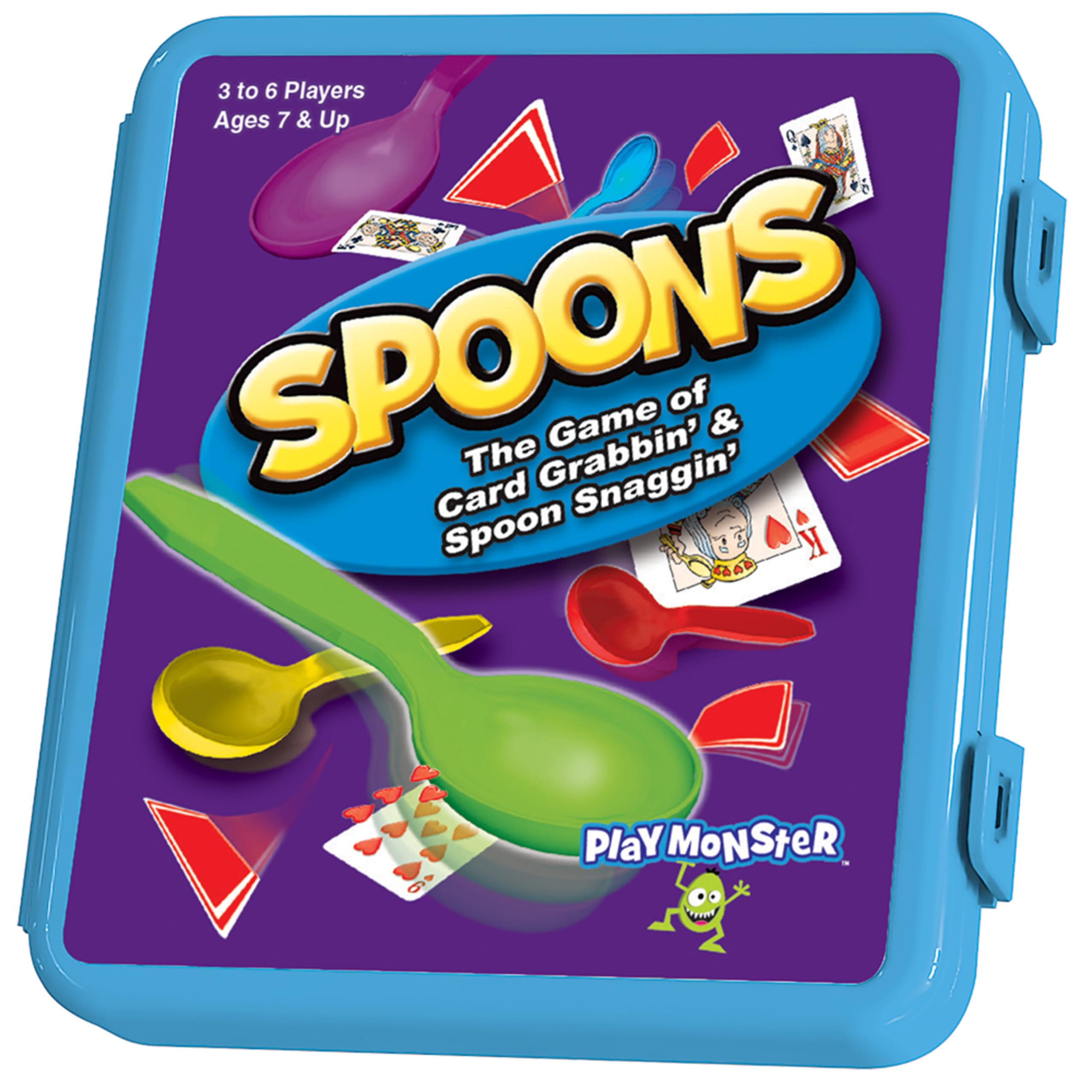 Spoons in a Case, Card Games for Kids - Spoons Game, Deck of Cards, Fu