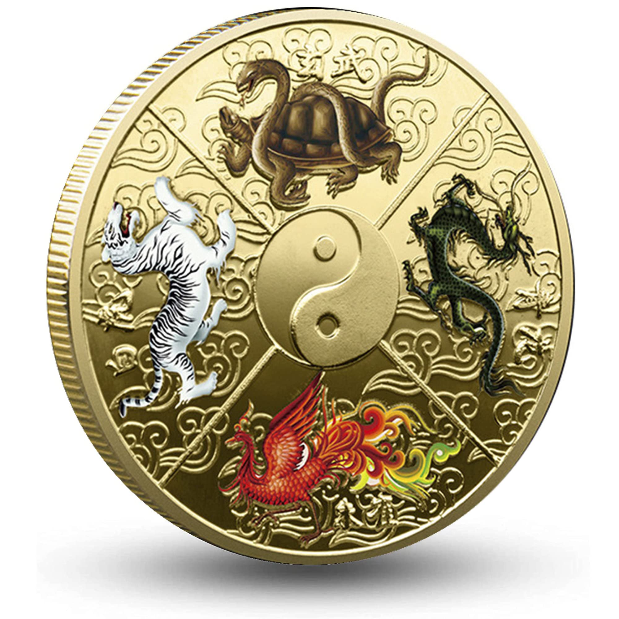 Gimilang Chinese Ancient Mythical Creatures Lucky Coin Lottery Ticket