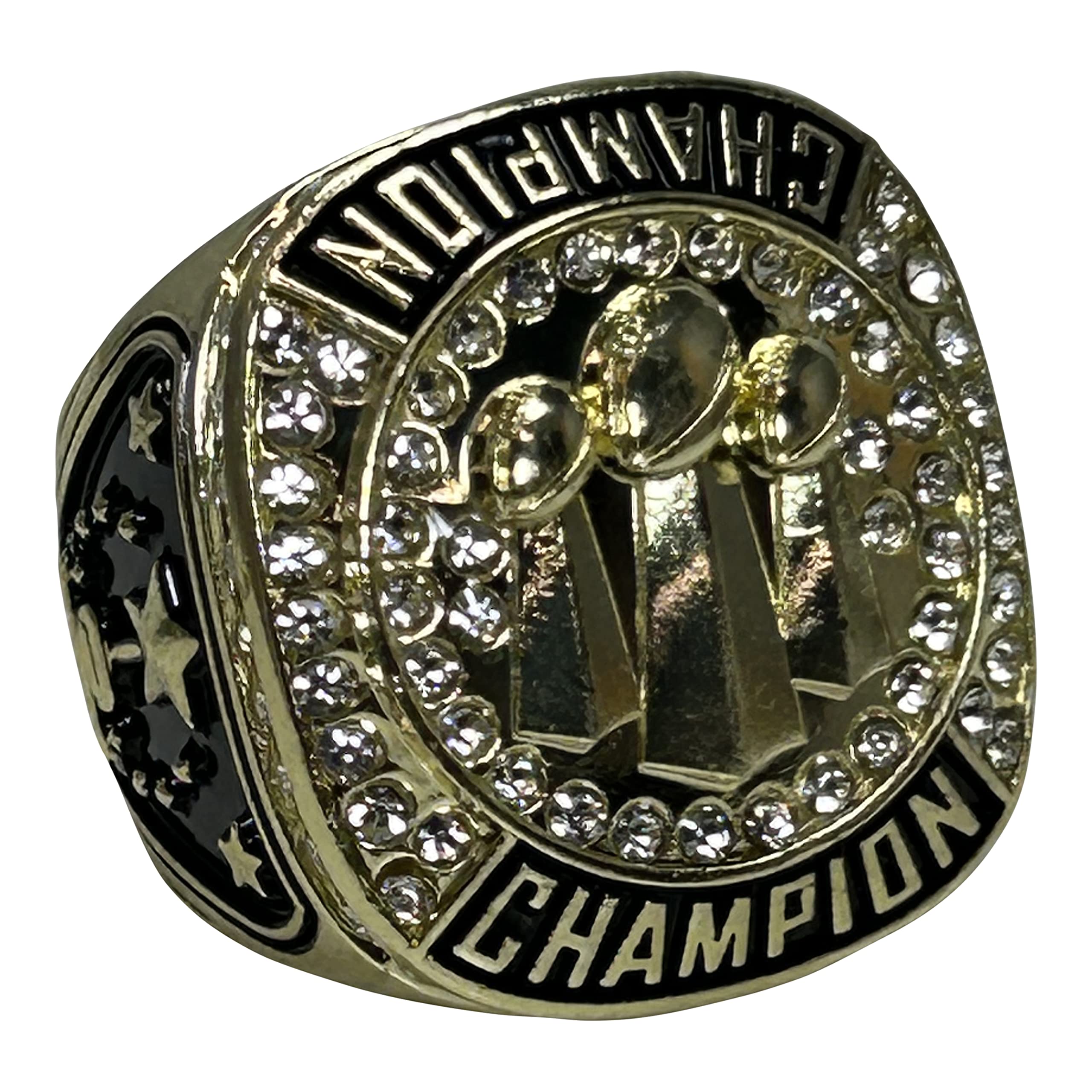 Express Medals Pack of 12 Champion Gold Football Ring Trophy Style Awa