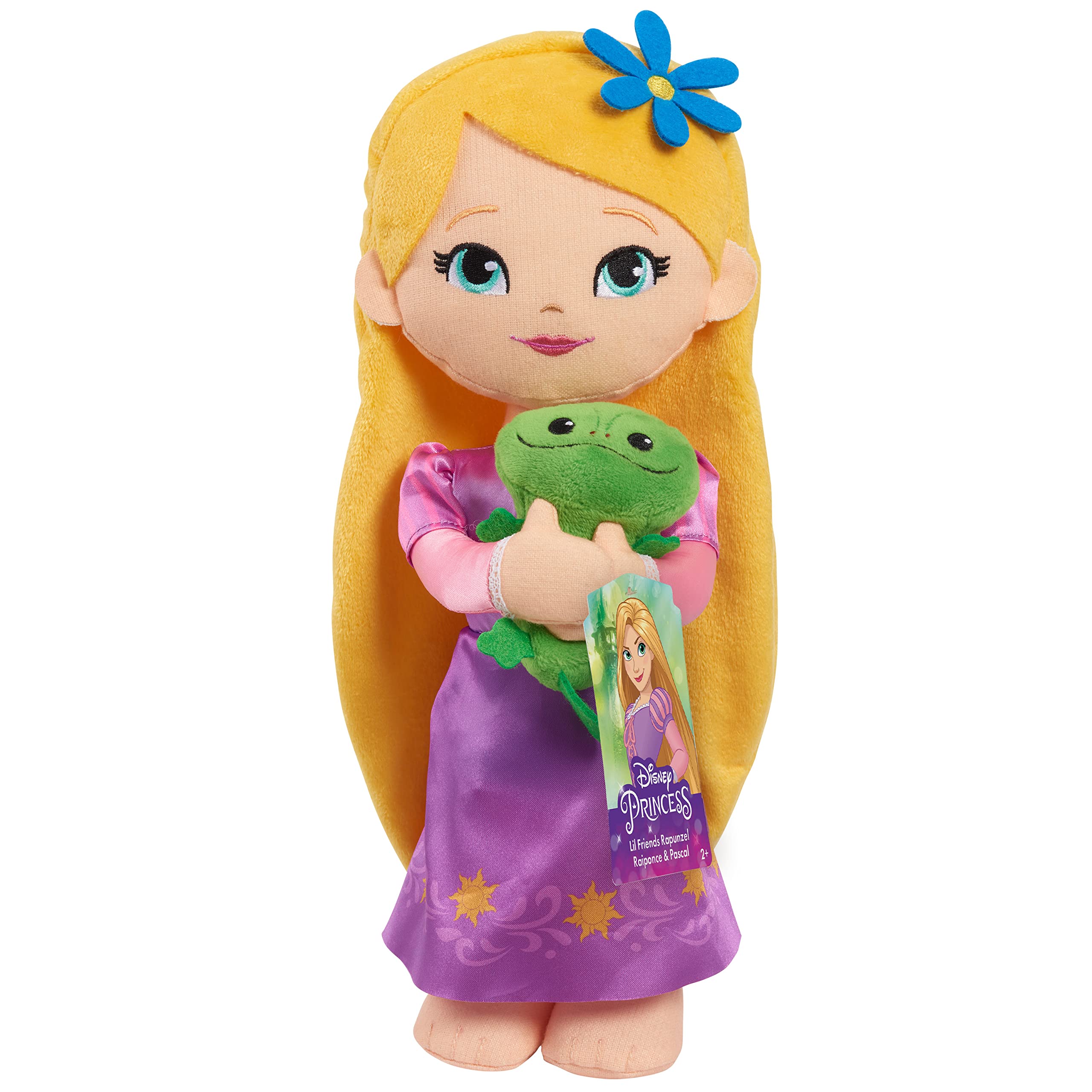 Disney Princess Lil' Friends Rapunzel & Pascal 14-inch Plushie Doll an