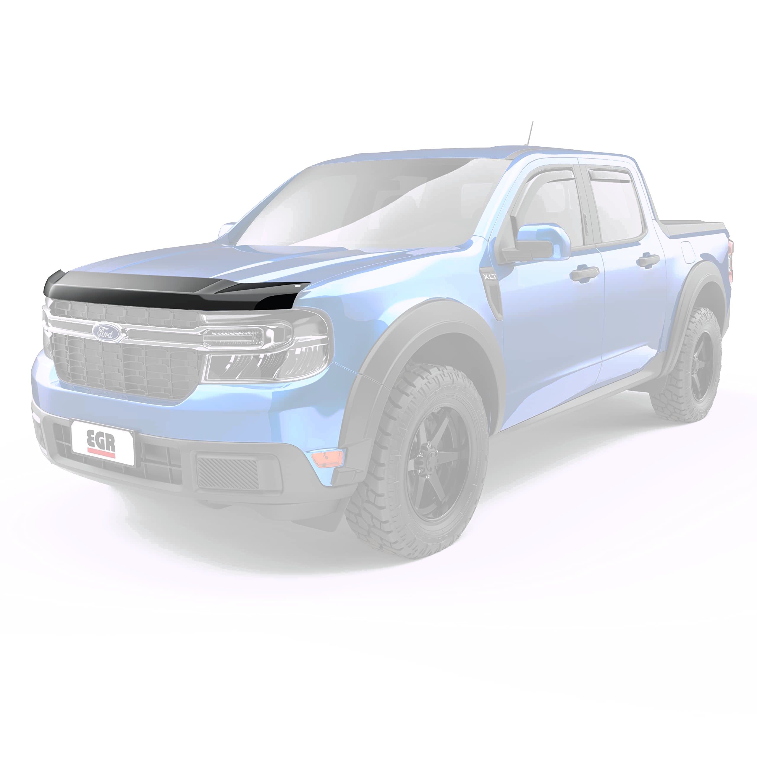 EGR 303591 SuperGuard Smoked Acrylic Hood Shield Compatible with selec