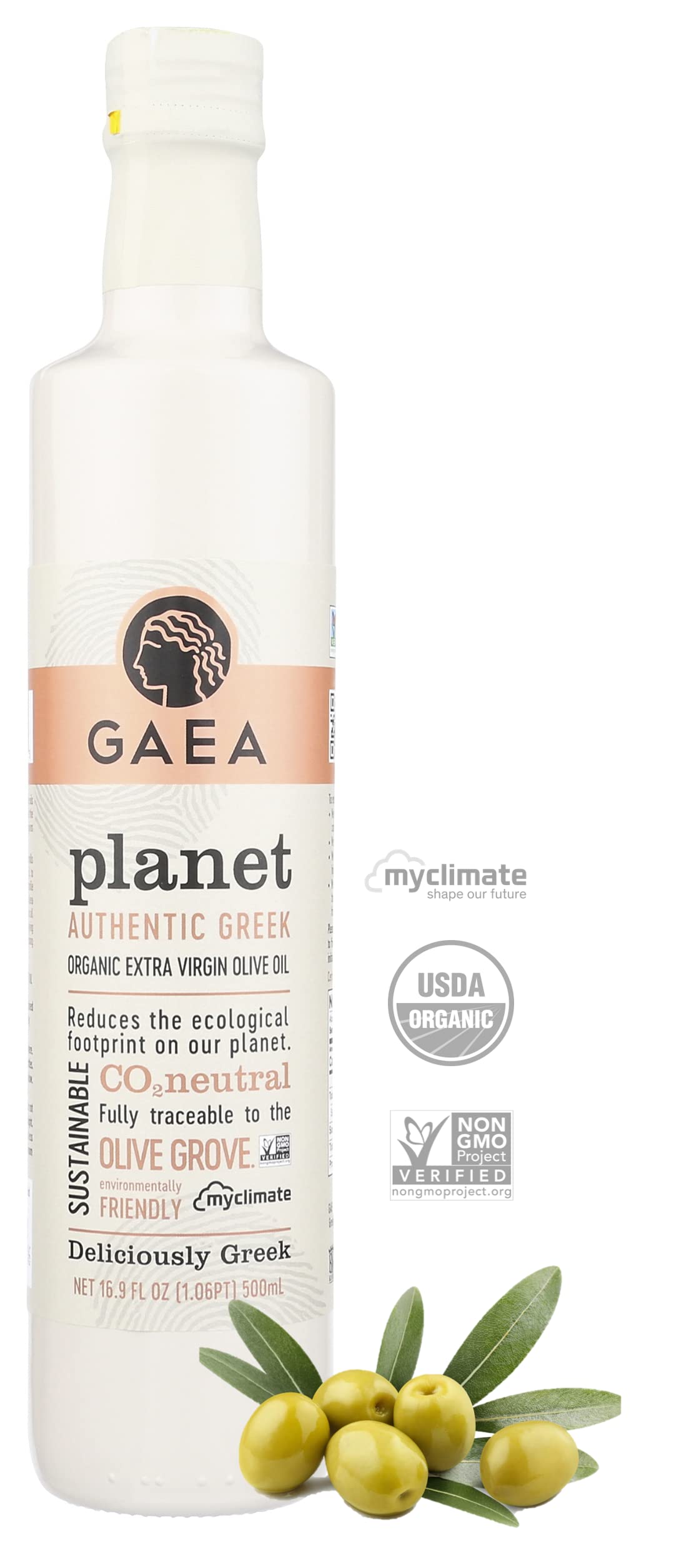 Gaea Greek Planet Organic Extra Virgin Olive Oil | First Cold Pressed
